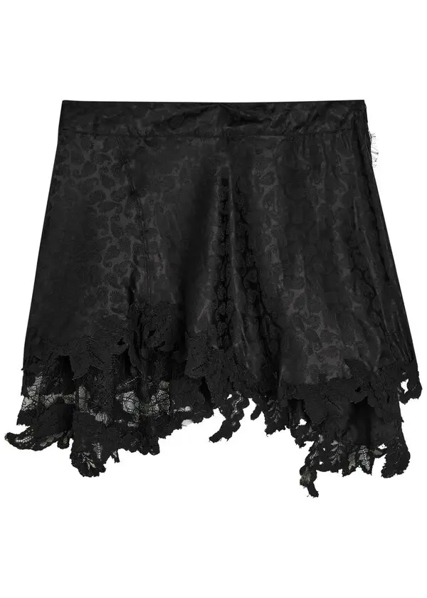 Isabel Marant Reanna Asymmetric Lace Mini Skirt