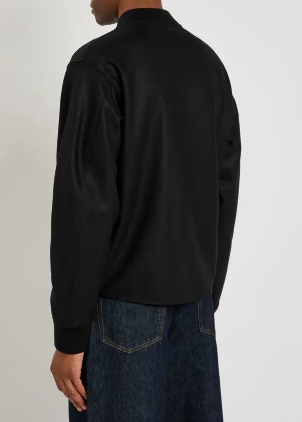 JIL SANDER Zip-through Wool Sweatshirt