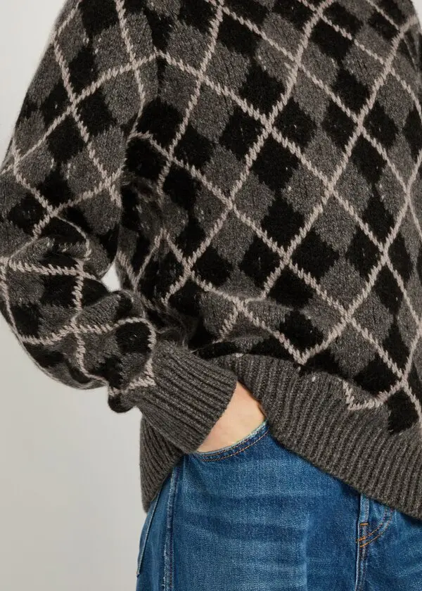 Khaite Pratt Argyle Cashmere Jumper
