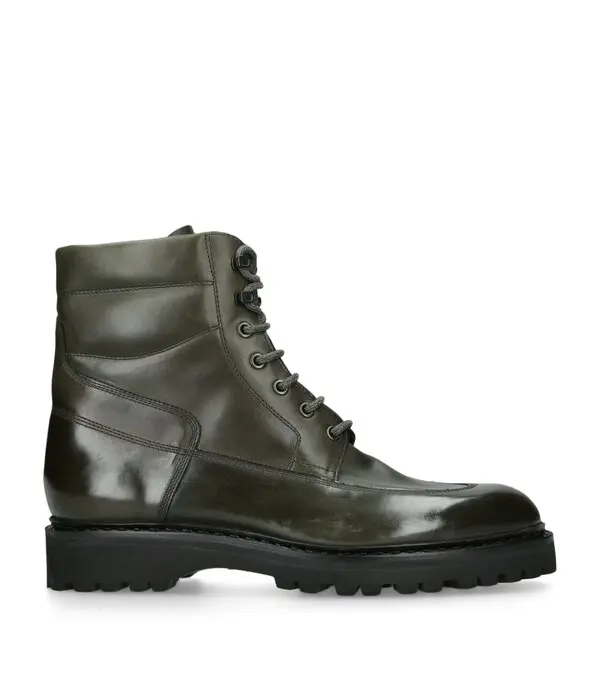 John Lobb Leather Peak Boots
