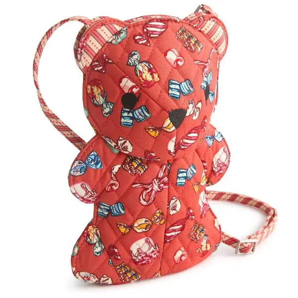 VERA BRADLEY Classic Bear Crossbody Bag - Red