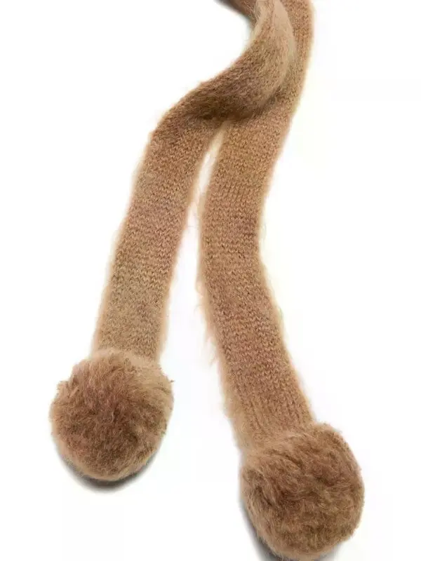 Acne Studios Pompom-detail Beanie - Brown