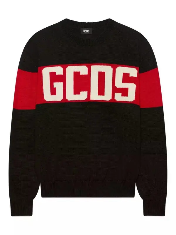 Gcds Logo-embellished Sweatshirt - Black