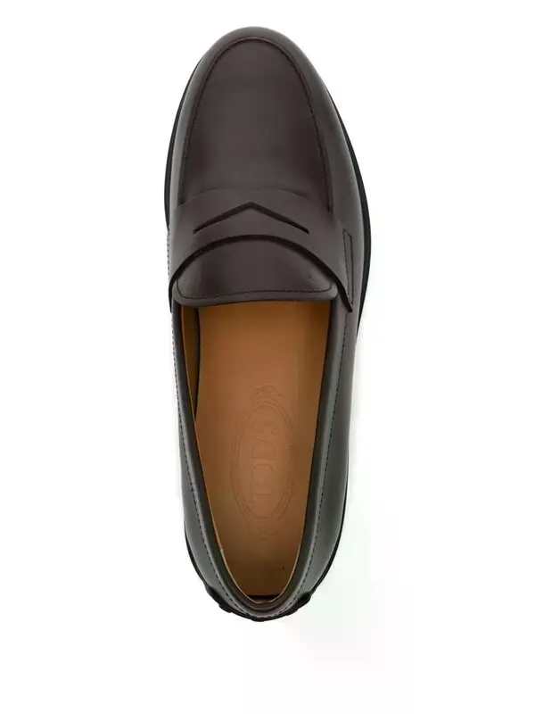TOD'S Leather Loafers - Brown