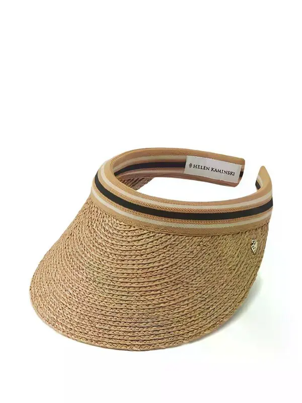 Helen Kaminski Bianca Raffia Visor - Brown