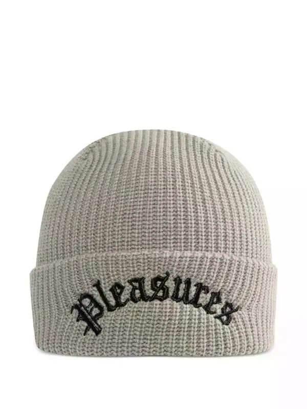 PLEASURES Arch Beanie - Grey