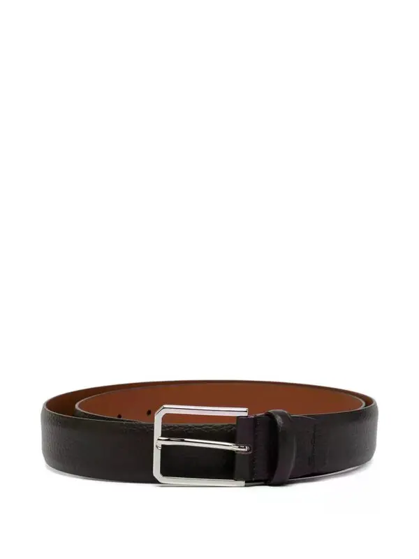 Santoni Leather Belt - Brown
