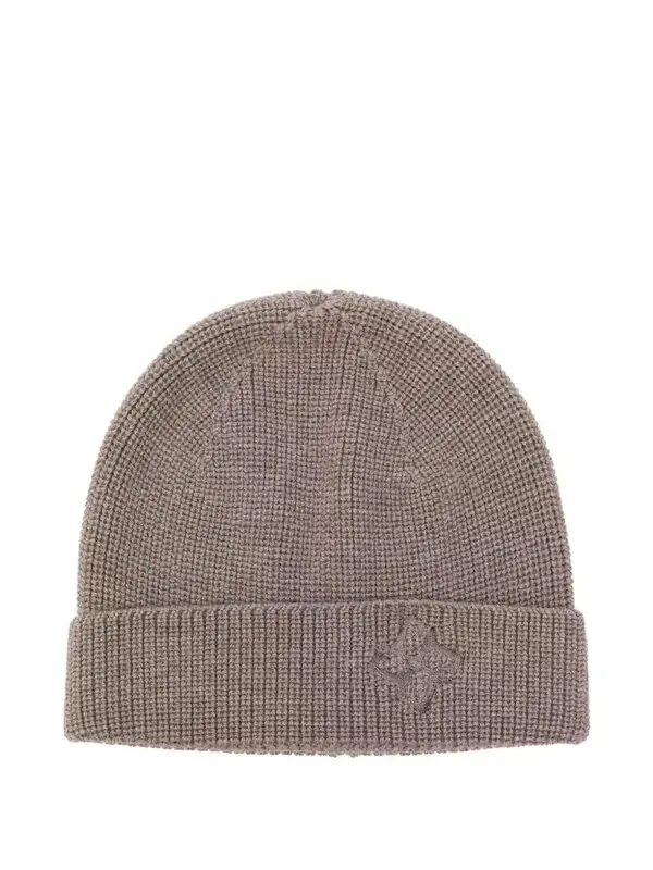 Tagliatore Logo-embossed Beanie - Brown