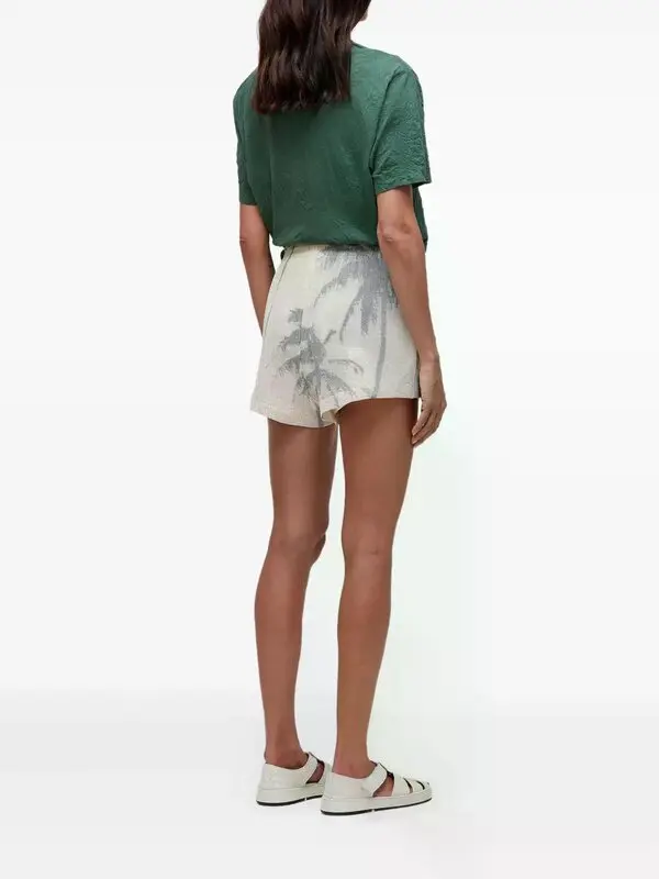 OSKLEN Coqueiro Palm-tree Mesh Mini Shorts