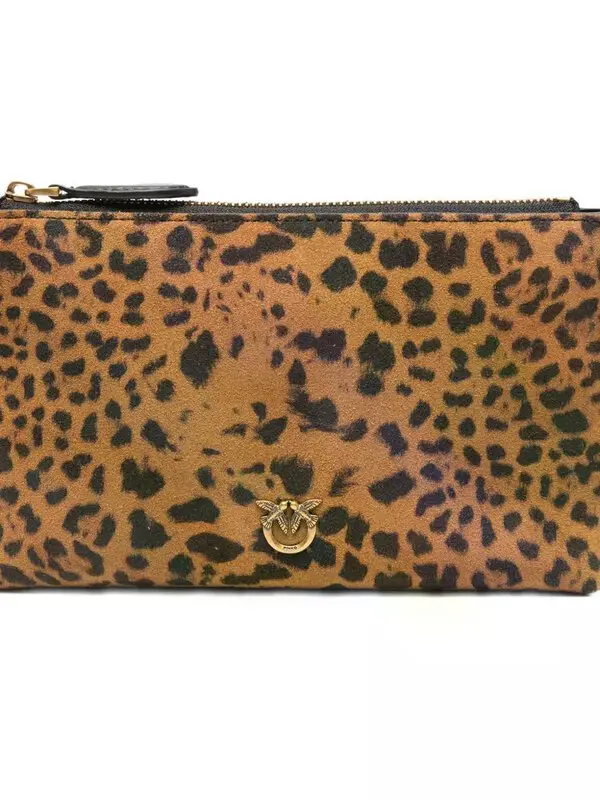 Pinko Leopard-print Clutch Bag