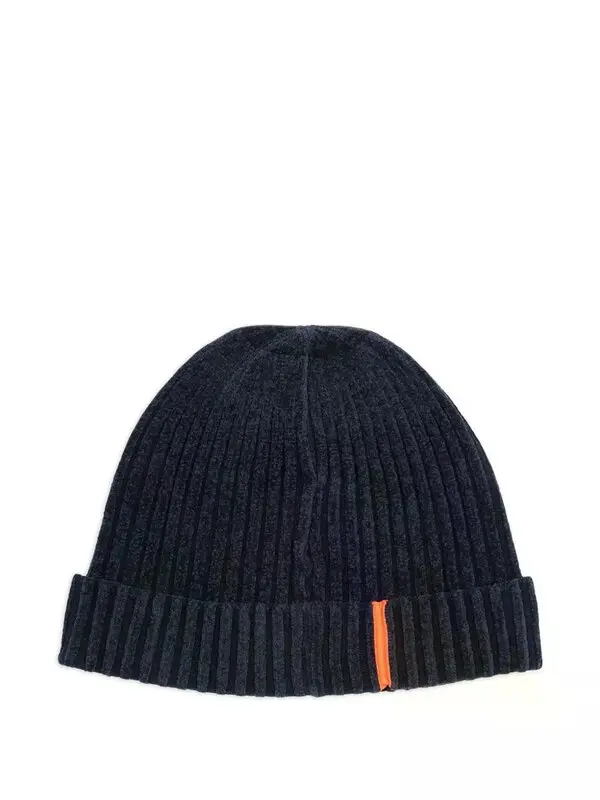 RRD Ribbed Velvet-effect Beanie - Blue