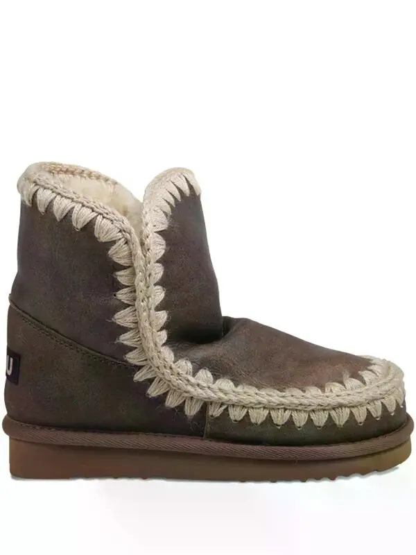 Mou Braided-trim Boots