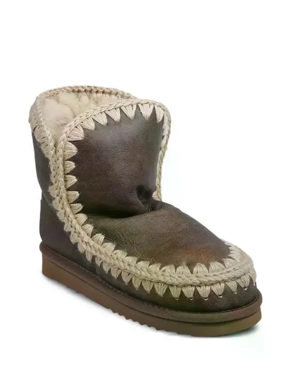 Mou Braided-trim Boots