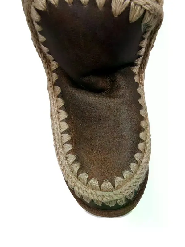 Mou Braided-trim Boots