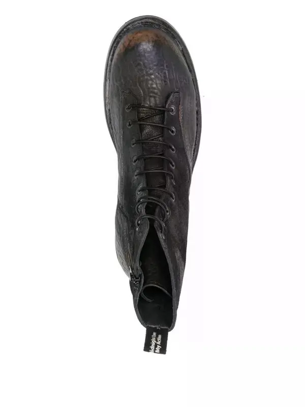 Moma Leather Biker Boots