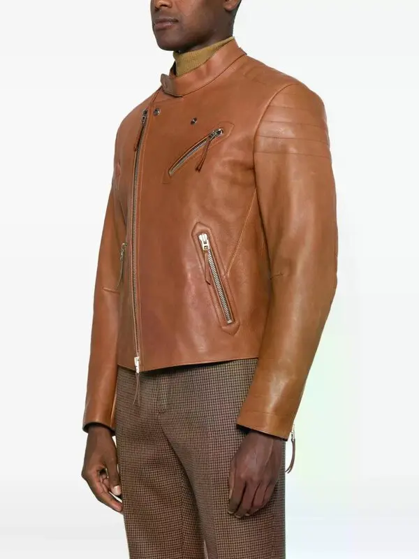 TOM FORD Leather Jacket - Brown