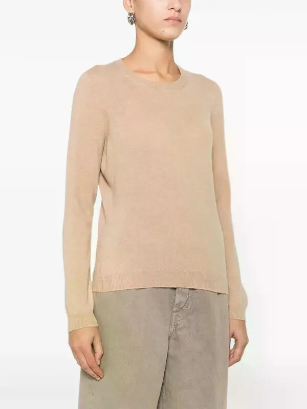 BARBA NAPOLI Crew-neck Long Sleeve Sweater - Neutrals