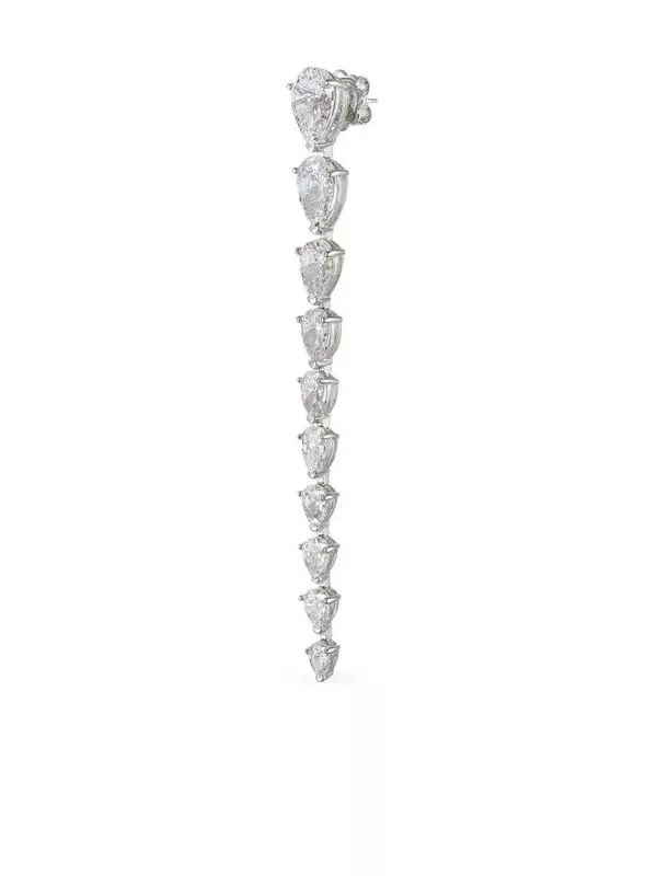ANABELA CHAN 14k White Gold Diamond Nova Earrings - Silver