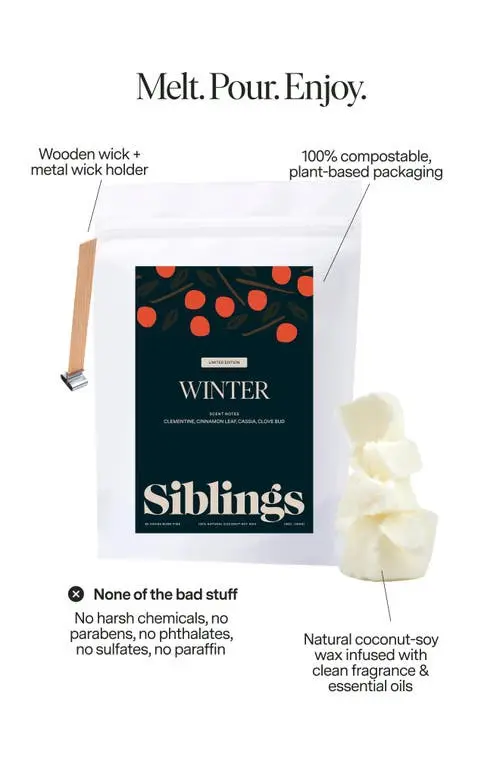 SIBLINGS Winter Candle Refill