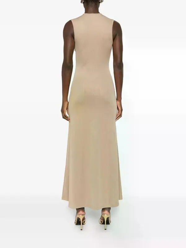 Christopher Esber Stone-detail Ruched Maxi Dress