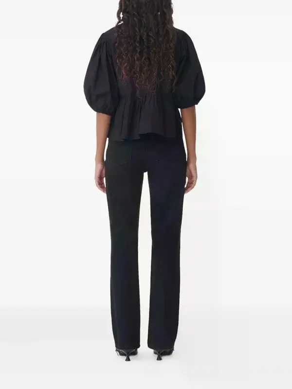 GANNI Straight-leg Jeans - Black