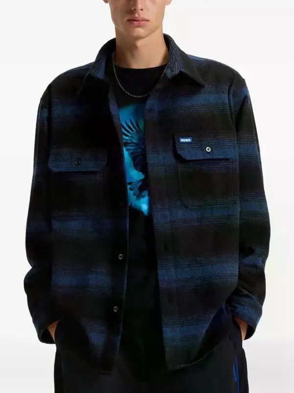 Hugo Striped Shirt Jacket