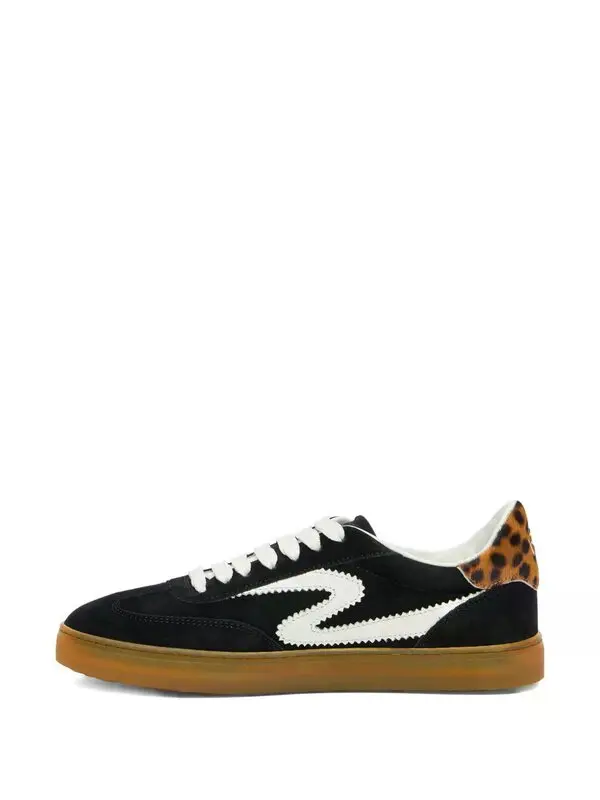 STUART WEITZMAN S-shaped Lace-up Sneakers - Black