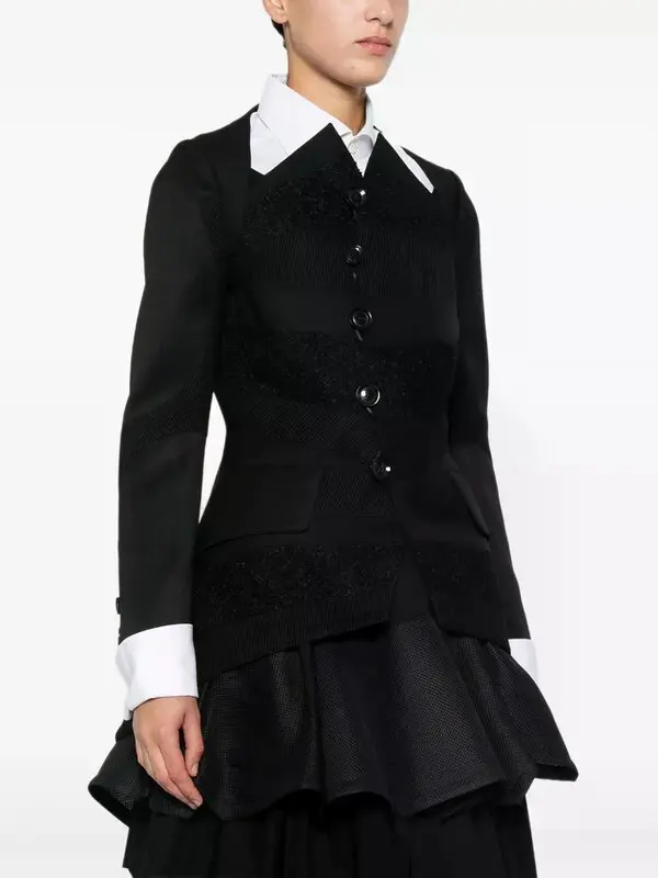 SHIRO SAKAI Textured Buttoned Jacket