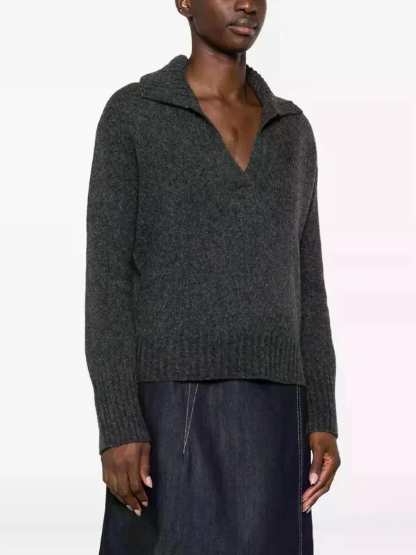 ROBERTO COLLINA Mélange-effect Polo Jumper