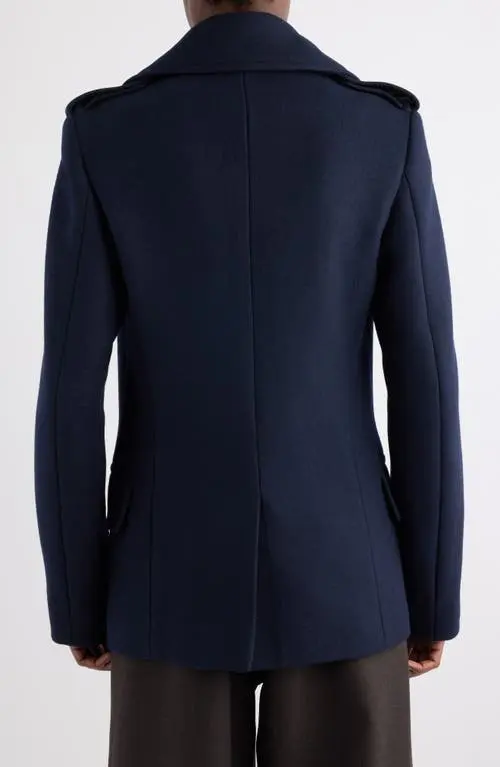 Dries Van Noten Rafaell Double-breasted Wool-blend Peacoat