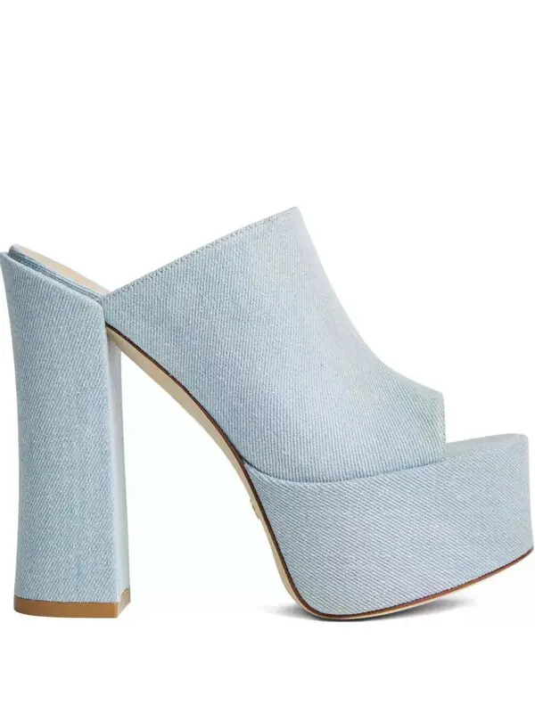 STUART WEITZMAN 145mm Skyhight Heeled Sandals - Blue