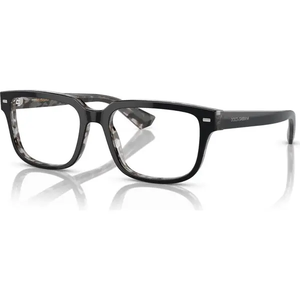 Dolce & Gabbana 54mm Square Optical Glasses - Black