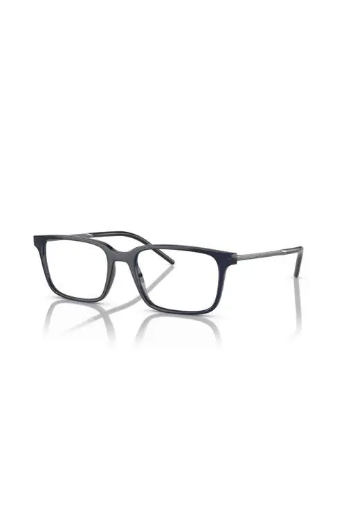 Dolce & Gabbana 55mm Rectangle Optical Glasses - Blue