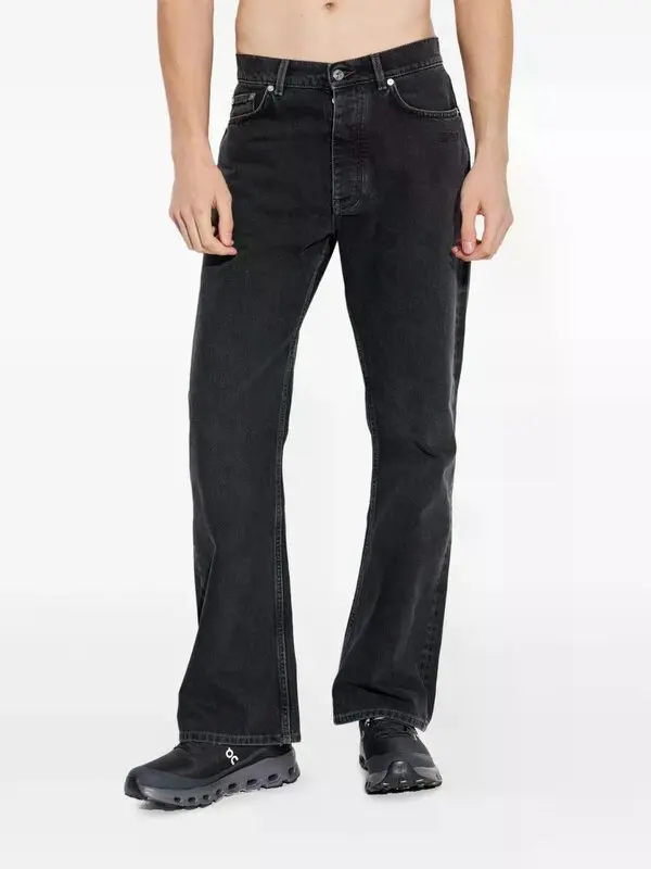 Off-White Logo-embroidered Jeans