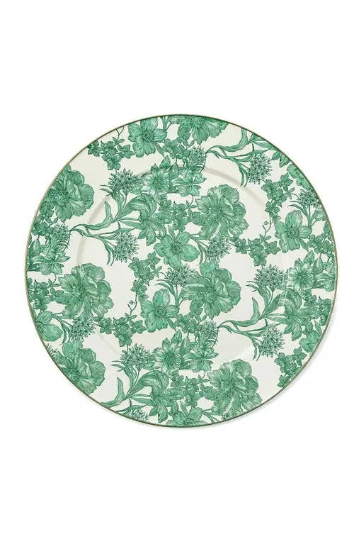 MACKENZIE-CHILDS English Garden Enameled Steel Serving Plate - Emerald