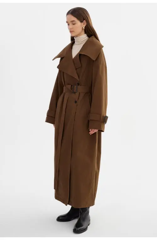 LAMARQUE Josephine Oversized Twill Trench Coat