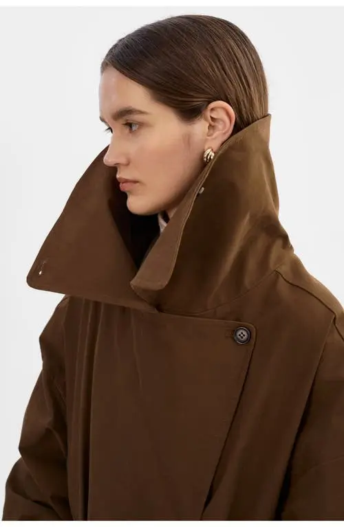 LAMARQUE Josephine Oversized Twill Trench Coat