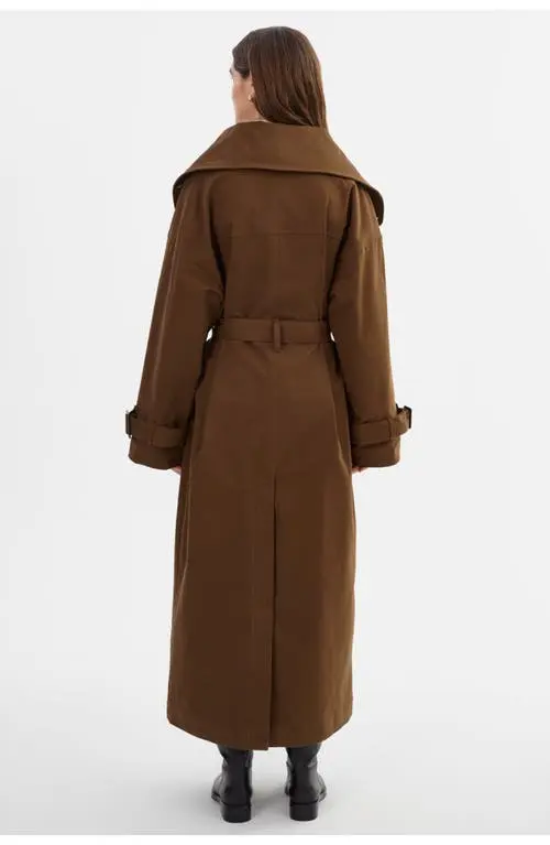 LAMARQUE Josephine Oversized Twill Trench Coat