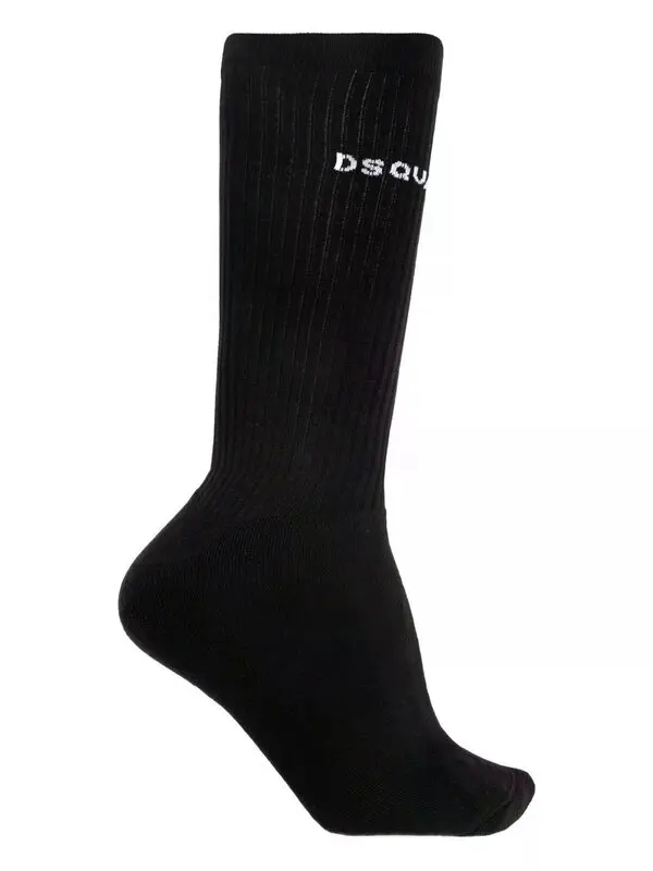 Dsquared2 Logo-knit Ribbed Socks
