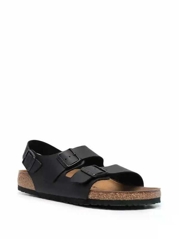 BIRKENSTOCK Milano Double-strap Sandals - Black