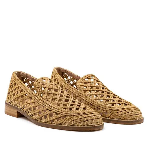 ANDREA GOMEZ Elisa Raffia Loafer