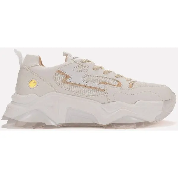 PROLOGUE SHOES Europa Sneakers - White Faux Leather