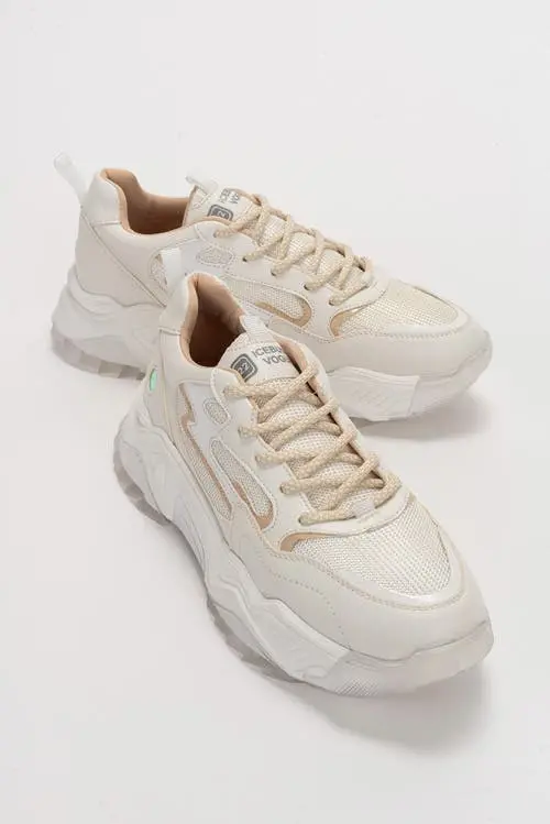PROLOGUE SHOES Europa Sneakers - White Faux Leather