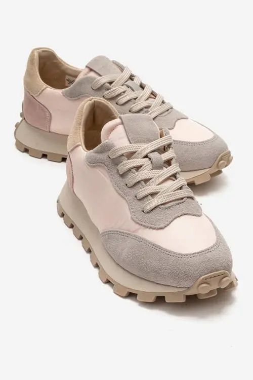 FOREVER & ALWAYS SHOES Amanda Leather Sneakers