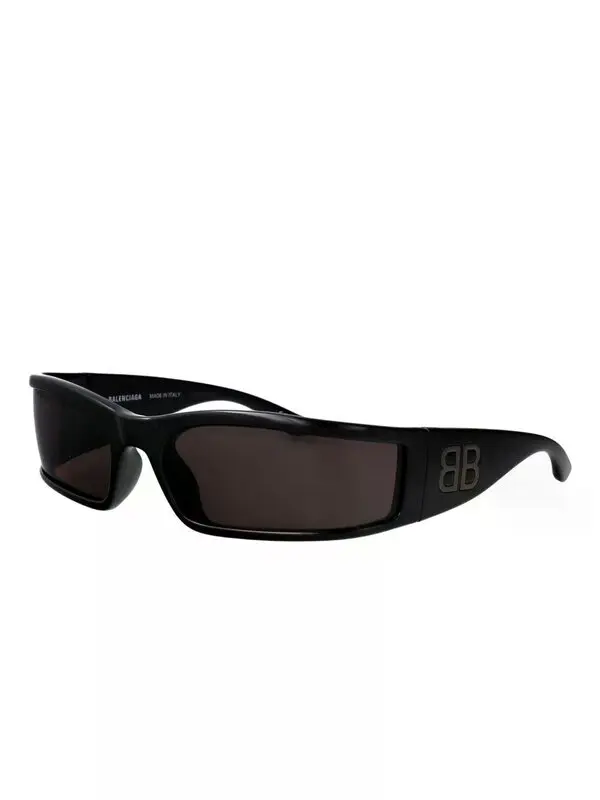 Balenciaga Rectangle-frame Logo Sunglasses