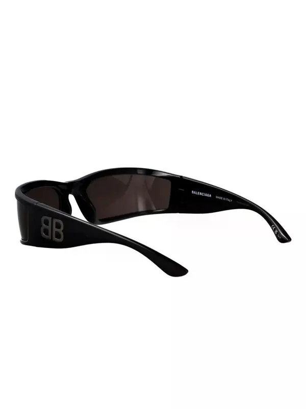 Balenciaga Rectangle-frame Logo Sunglasses
