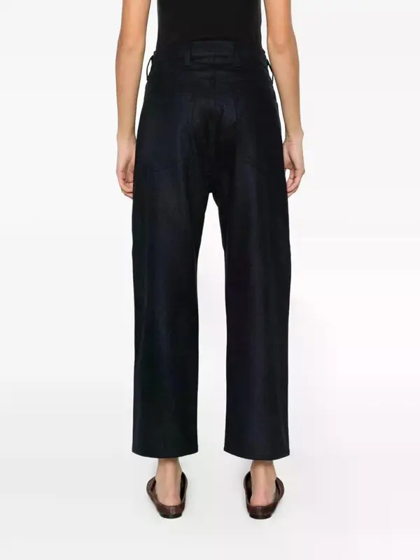 Sofie D'hoore Wool Straight-leg Cropped Trousers