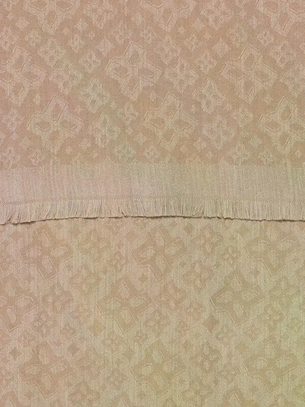 Tagliatore Patterned Fringed Scarf