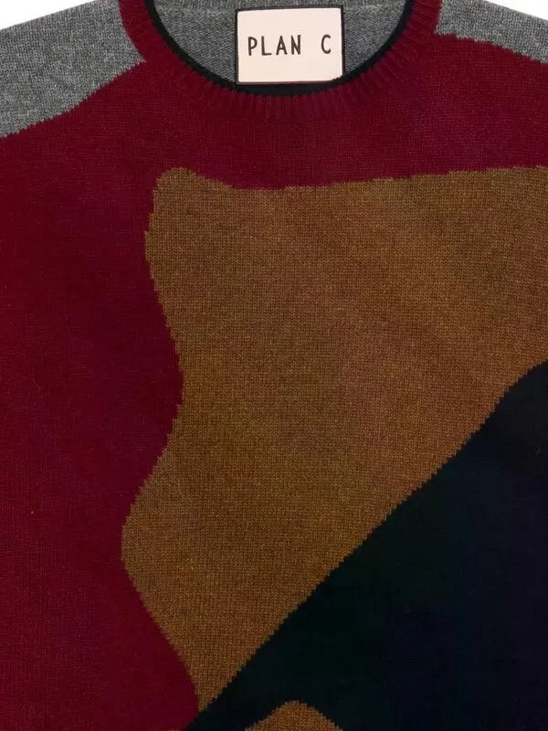 Plan C Colour-block Sweater