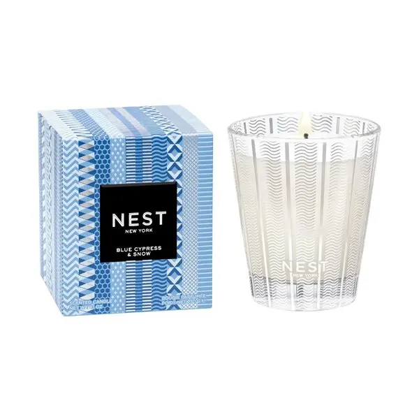 NEST NEW YORK Blue Cypress & Snow Candle